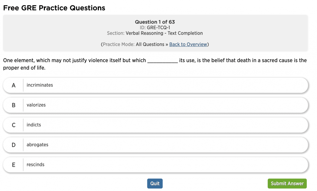 Free GRE Practice Questions Guide [Over 2,200 Free Questions!] - Test ...