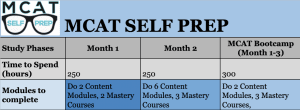 MCAT Study Schedule [3 Month | 4 Month | 6 Month | 8 Month]